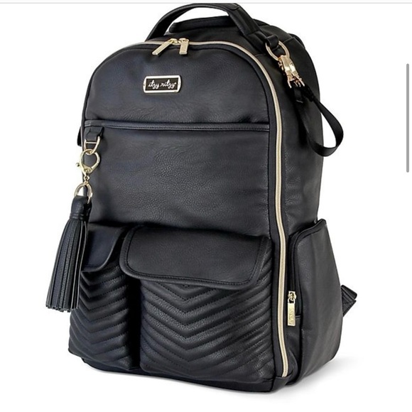 Itzy Ritzy | Accessories | Itzy Ritzy Black And Gold Quilted Bag | Poshmark